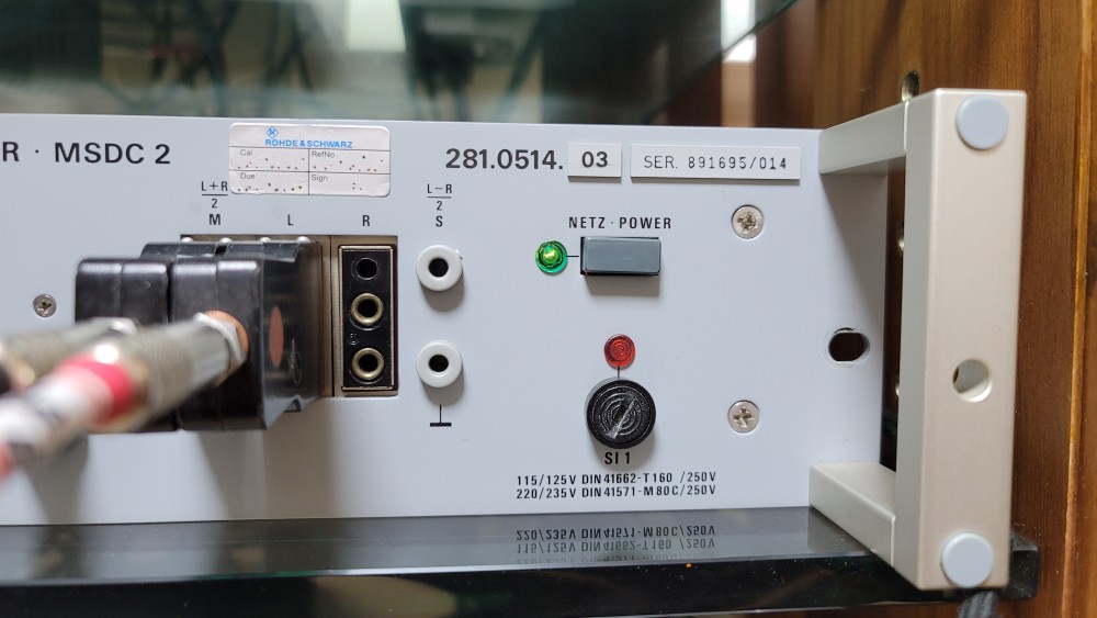 ROHDE & SCHWARZ STEREODECORDER MSDC 2 양도 합니다 - 수입오디오-장터 - 소리전자