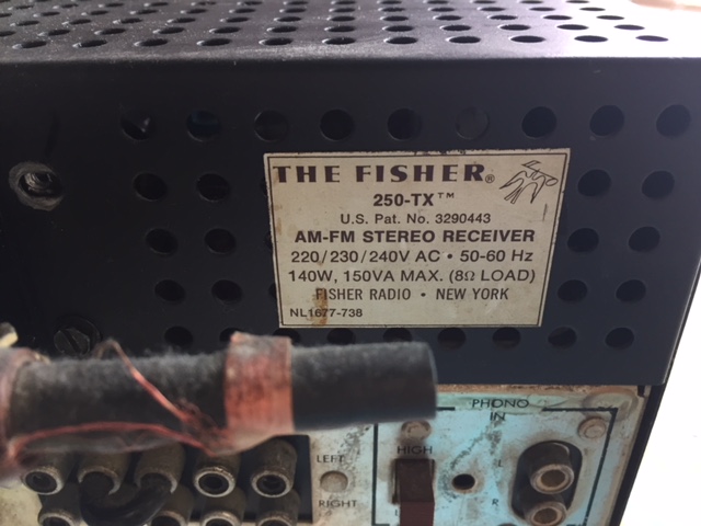 피셔 250TX 판매합니다. - 수입오디오-장터 - 소리전자