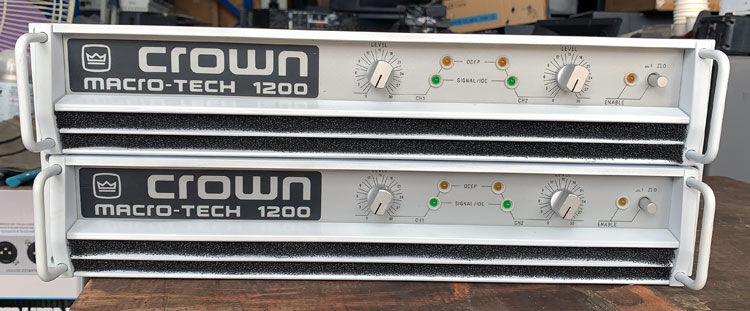소리전자 - 미국 크라운 MA1200, MA1202 파워앰프 팝니다.