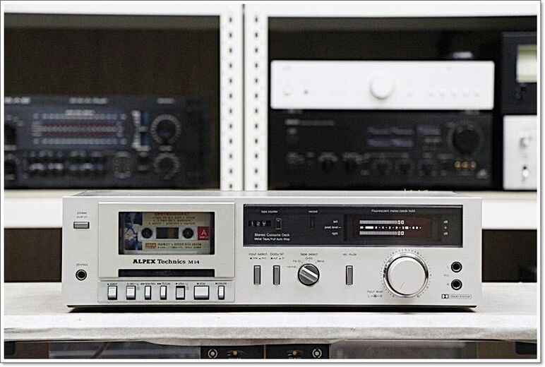 소리전자 - 알펙스 테크닉스(ALPEX TECHNICS) 반자동 싱글데크 모델 M14