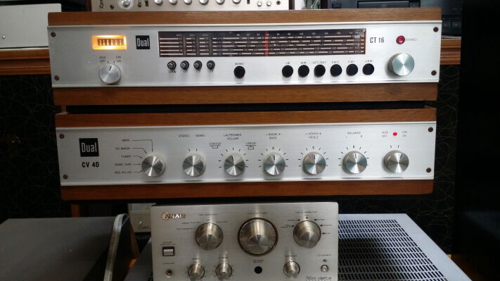 소리전자 - Dual CV40인티앰프 ct 16 튜너