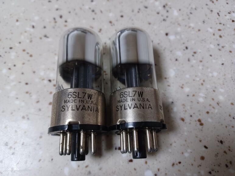소리전자 - 실바니아 메탈 6sl7 1조.....
