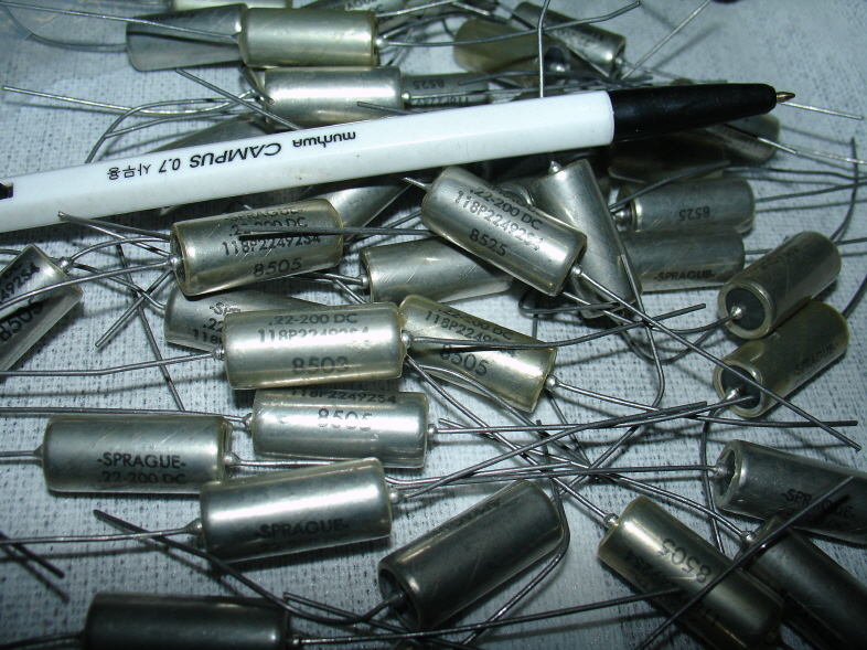 0.22 UF-200VDC 118P 오일 커플링 콘덴서 (스프라그,미국) - 부품-장터 - 소리전자