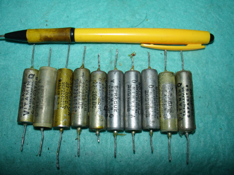 소리전자 - 0.22 UF-200VDC 오일 커플링 콘덴서 (스프라그 바이타민 큐,미국)