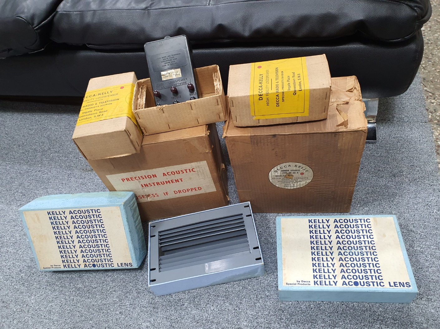 Decca Kelly 리본트위터 + 데카 어쿠스틱 렌즈 (음향렌즈) + 데카 리본 트위터용 네트워크 - 부품-장터 - 소리전자