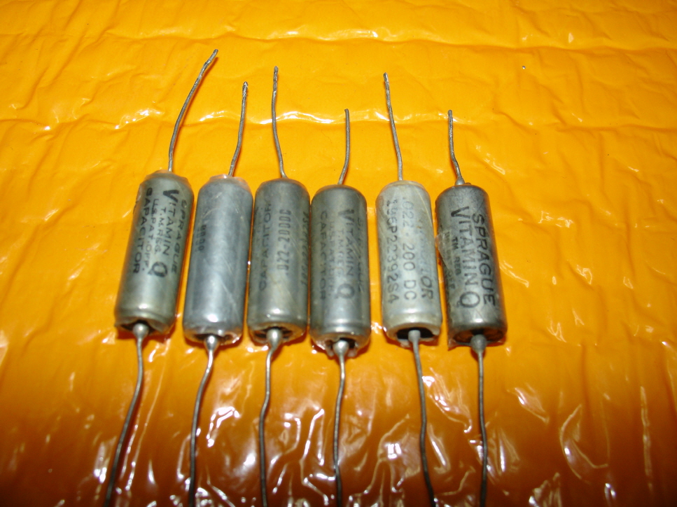 소리전자 - 0.022 MFD-200VDC 196P 오일 커플링 콘덴서 (스프라그 바이타민큐,미국)