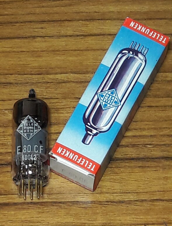 E80CF(ECF80/6BL8의 고신뢰관) 금발 텔레푼켄 - 부품-장터 - 소리전자