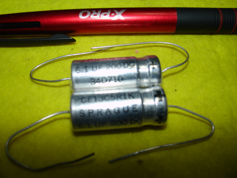 5.1 UF-200VDC 스프라그 전해 콘덴서 (미국) - 부품-장터 - 소리전자