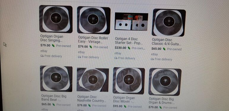 소리전자 - 이색음반 수집용---optigan disc==5매