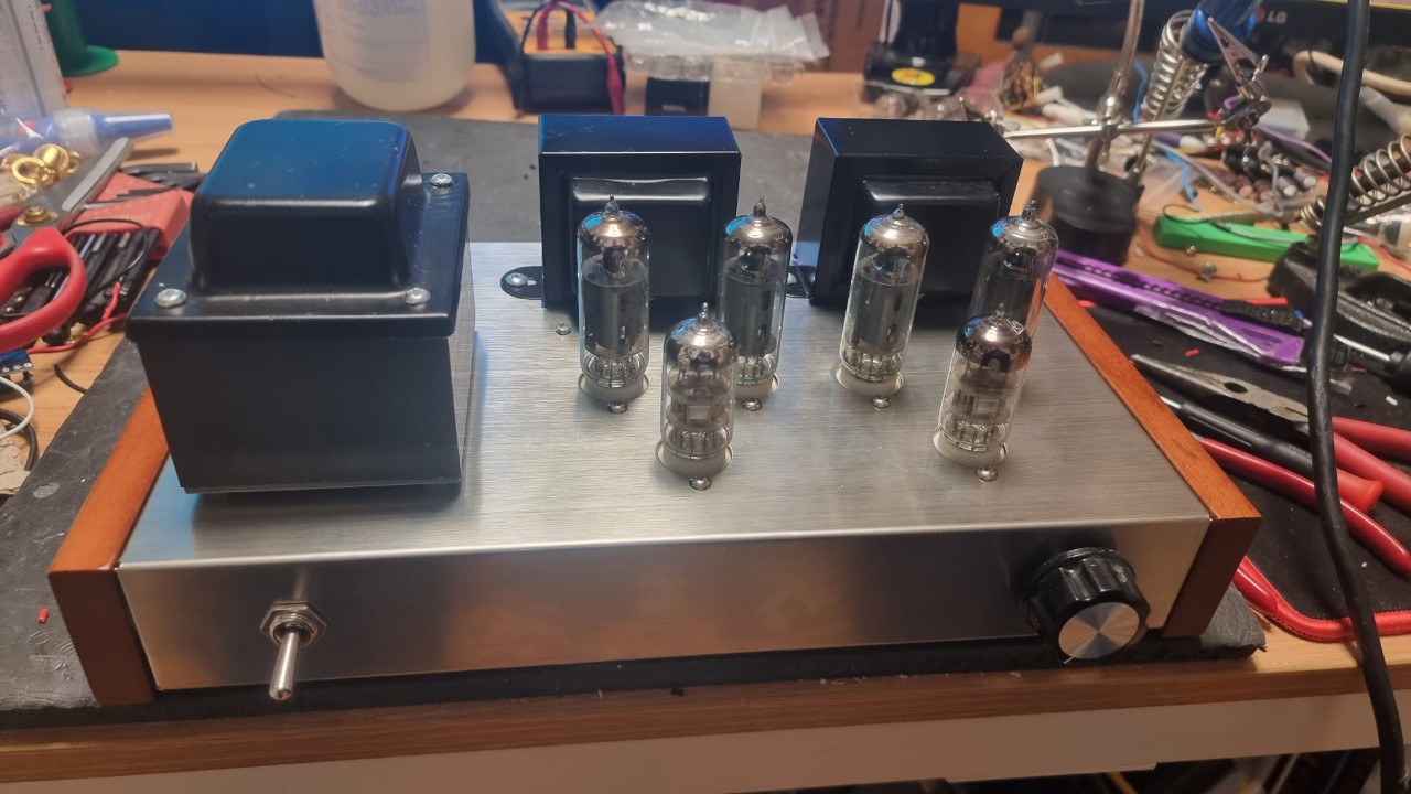 소리전자 - 6n2 6p1 푸쉬풀 진공관 앰프 45만원