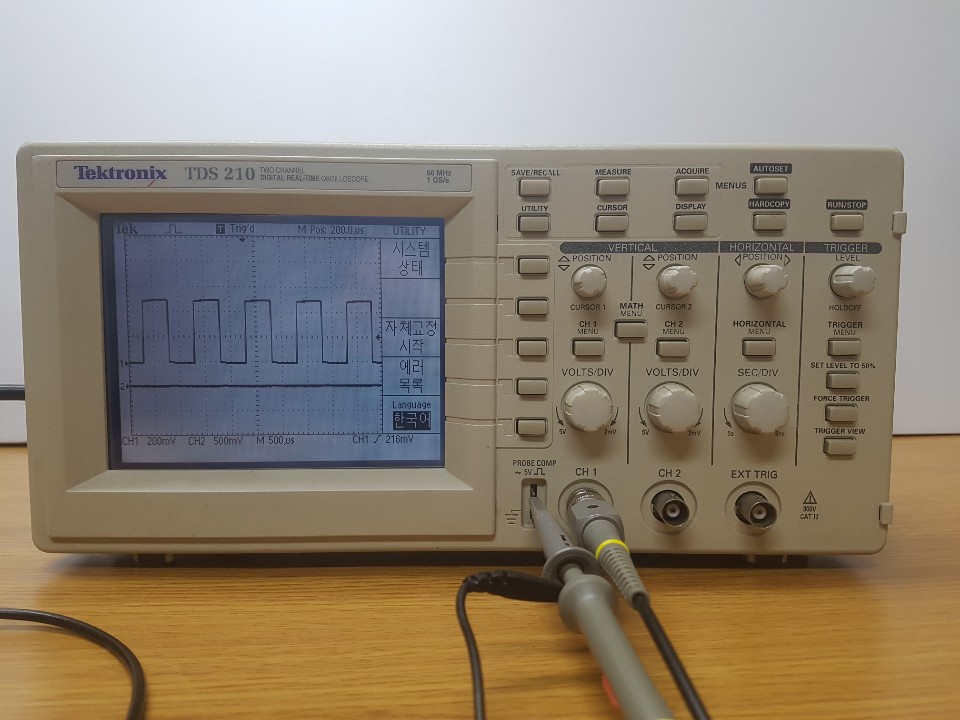 소리전자 - Tektronix TDS210 Digital Real-time Oscilloscope 오실로스코프 2ch 60Mhz ...