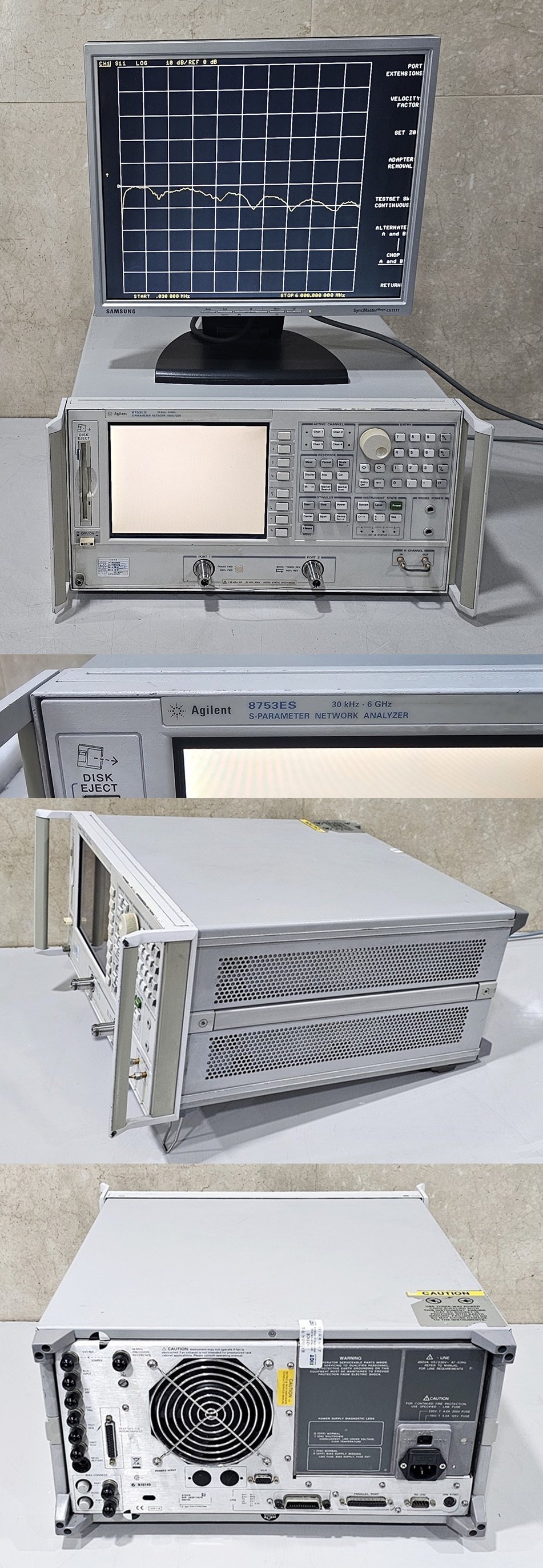 Agilent 8753ES S-parameter Network Analyzer 30 kHz~6GHz - 계측기-장터 - 소리전자