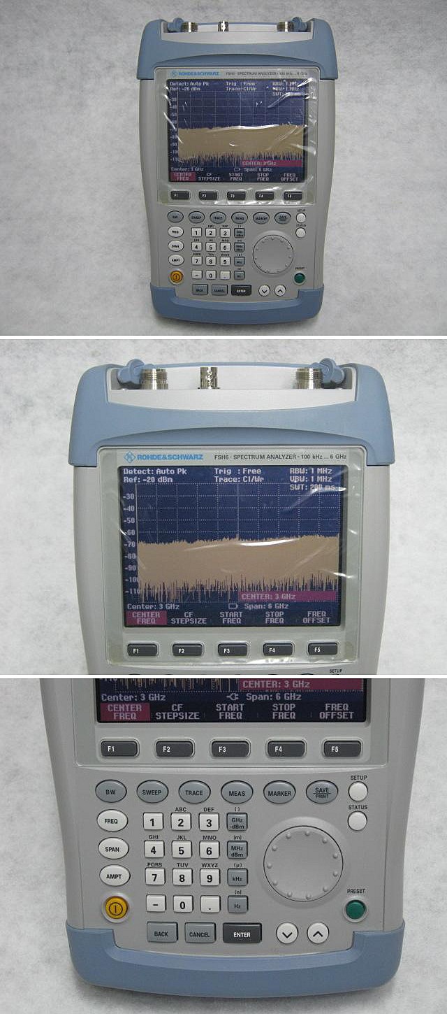 소리전자 - Re & Sz FSH6 6 GHz 휴대용 스펙트럼 분석기