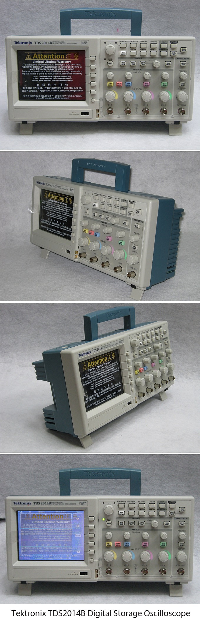 소리전자 - TEKTRONIX TDS2014B 4 Ch. COLOR DIGITAL STORAGE OSCILLOSCOPE