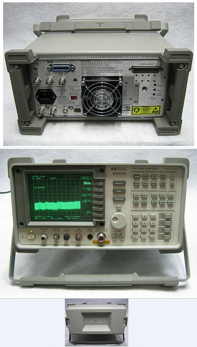 HP/KEYSIGHT 8563E SPECTRUM ANALYZER, 30 Hz - 26.5 GHz ! - 계측기-장터 - 소리전자