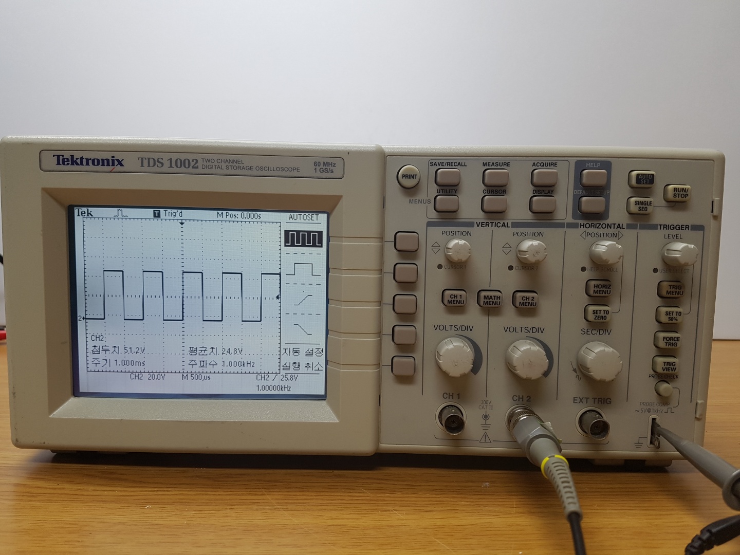 Tektronix TDS1002 Digital Storage Oscilloscope 오실로스코프 2ch 60Mhz 1GS/s ...