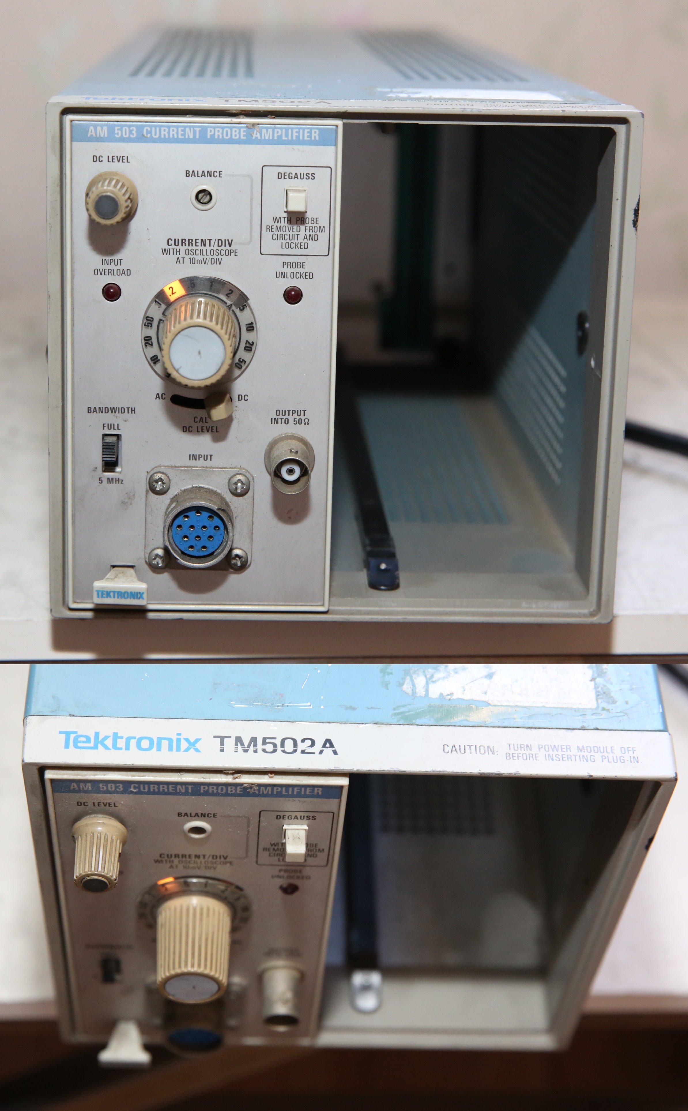 소리전자 - Tektonix TM502A / AM 503 CURRENT PROBE AMPLIFIER 5만원