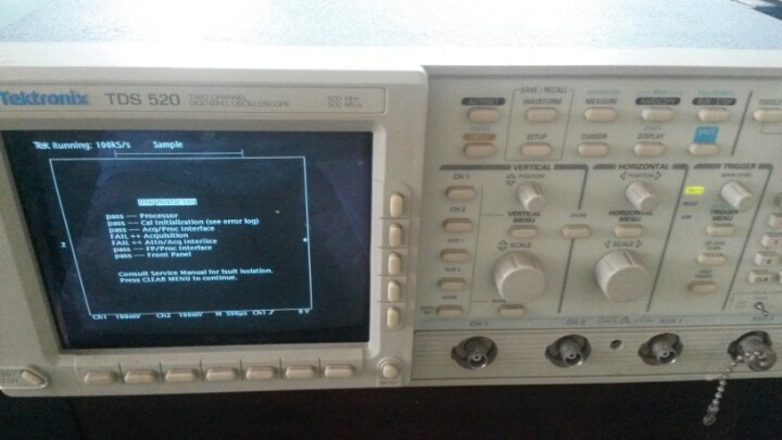 소리전자 - TDS-520 500Mz Scope+Fluke45 DMM 고장품