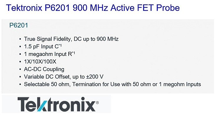 Tektronix P6201, Tektronix P6205 , Tektronix P6150 Probe (미사용품) - 계측기 ...