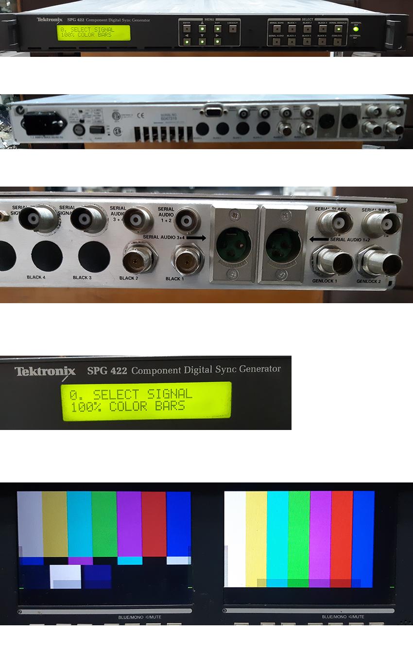 소리전자 - Tektronix spg 422 component digital sync generator