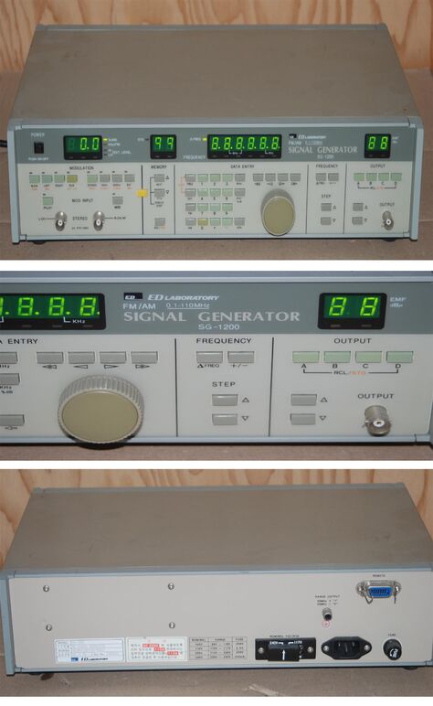 소리전자 - FM/AM SIGNAL GENERATOR SG-1200 0.1-110MHz