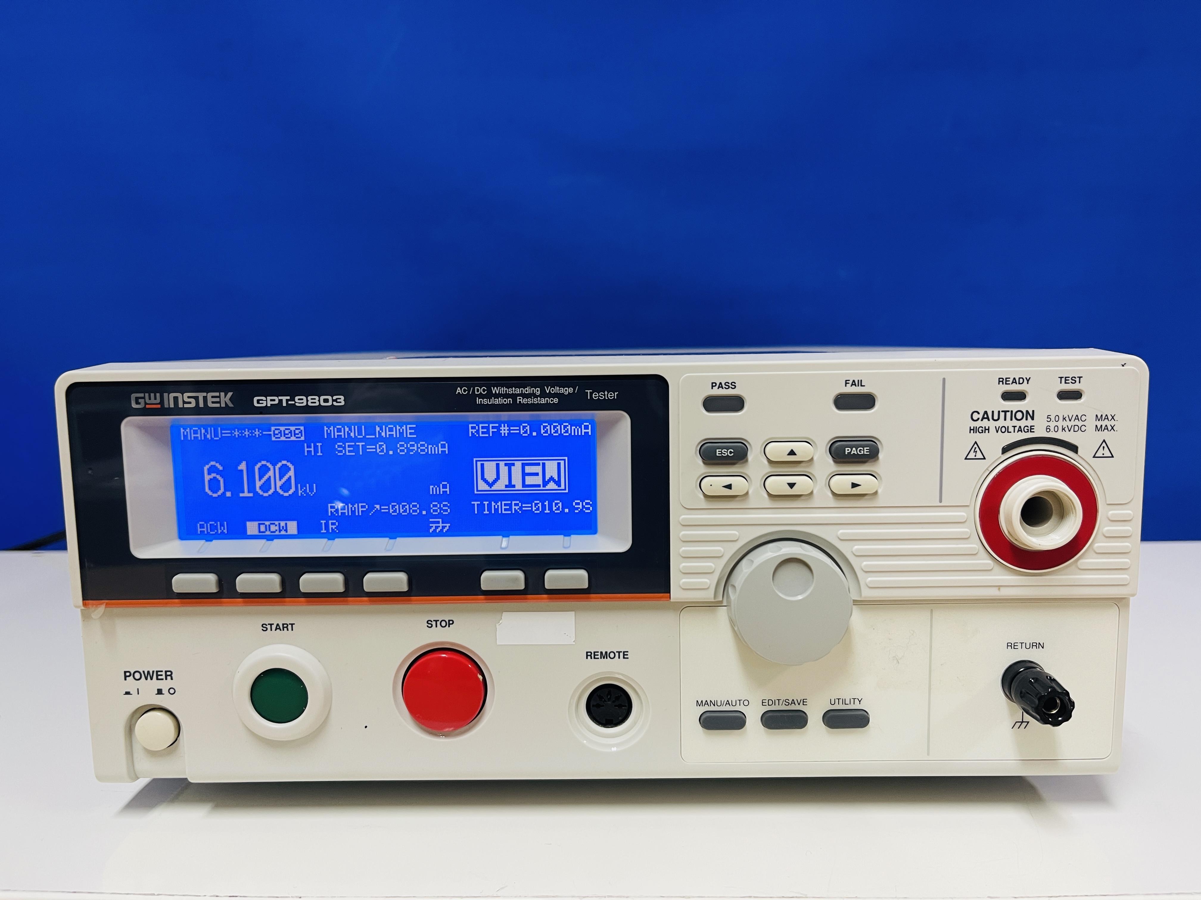 GPT-9803 굿윌인스텍 내전압시험기 절연저항측정기 판매 - 계측기-장터 - 소리전자