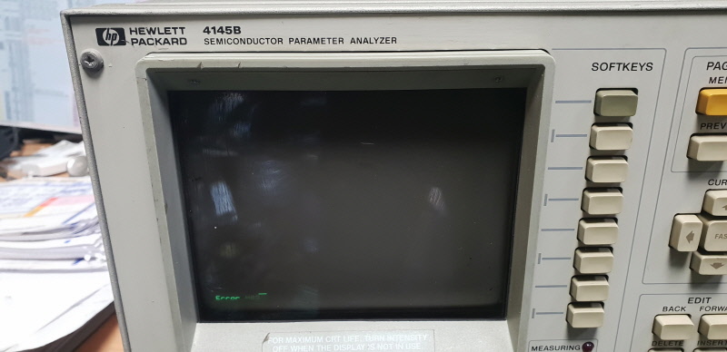 HP 4145B Semiconductor Parameter Analyzer - 계측기-장터 - 소리전자