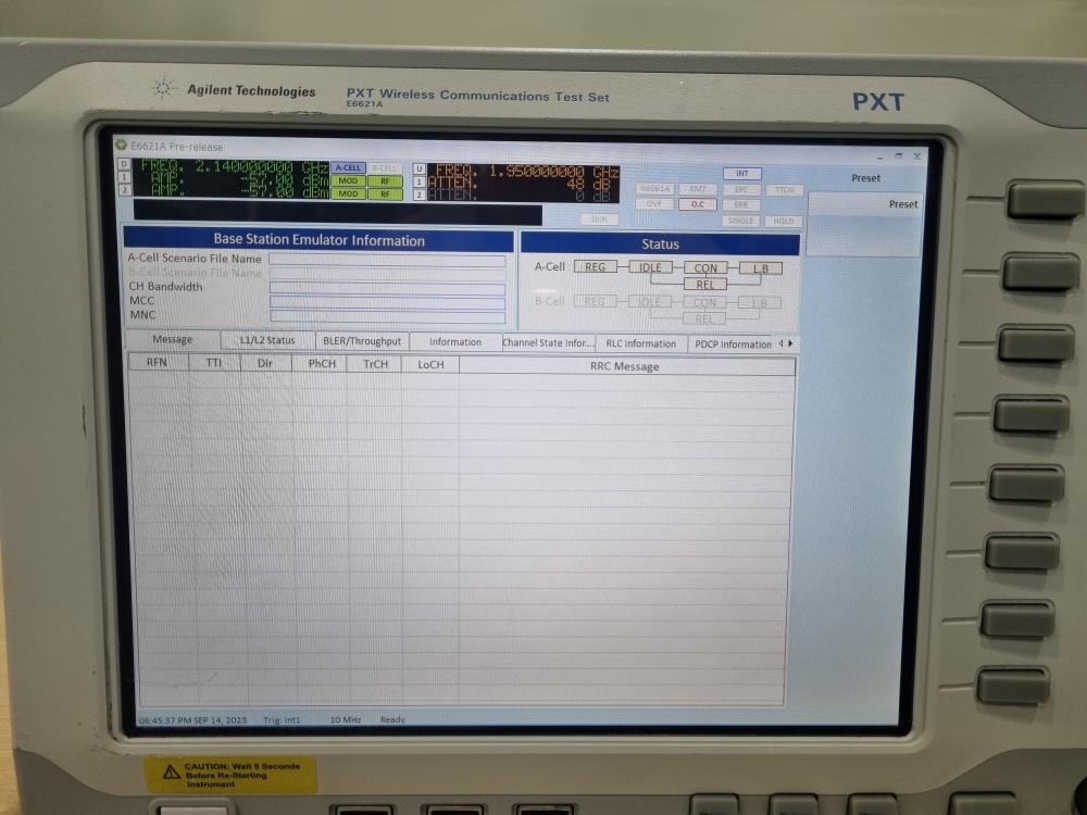 Agilent E6621A PXT Wireless Communications Test Set - 계측기-장터 - 소리전자