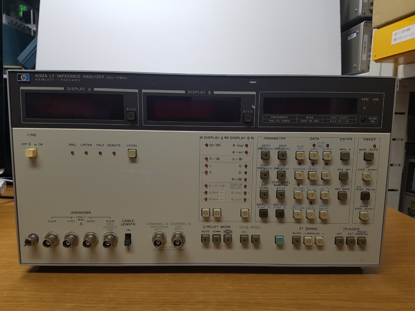 소리전자 - HP 4192A LF Impedance Analyzer 5Hz-13MHz 임피던스 분석기