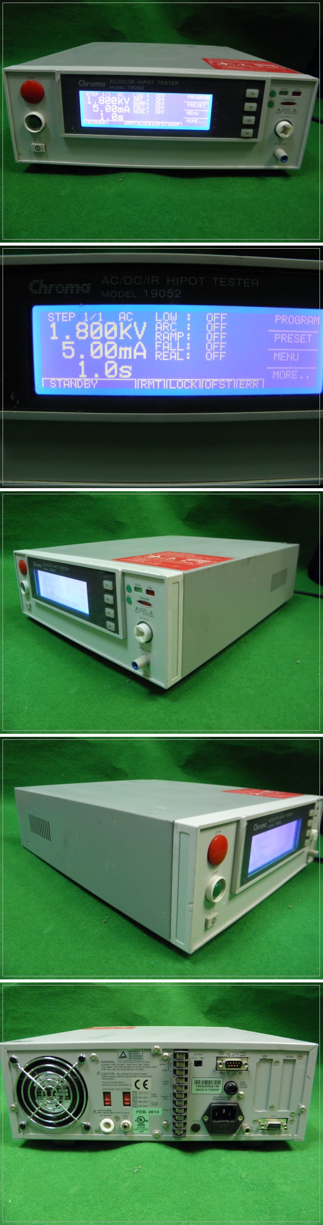 Chroma 19052 AC/DC/IR Hipot Tester - 계측기-장터 - 소리전자