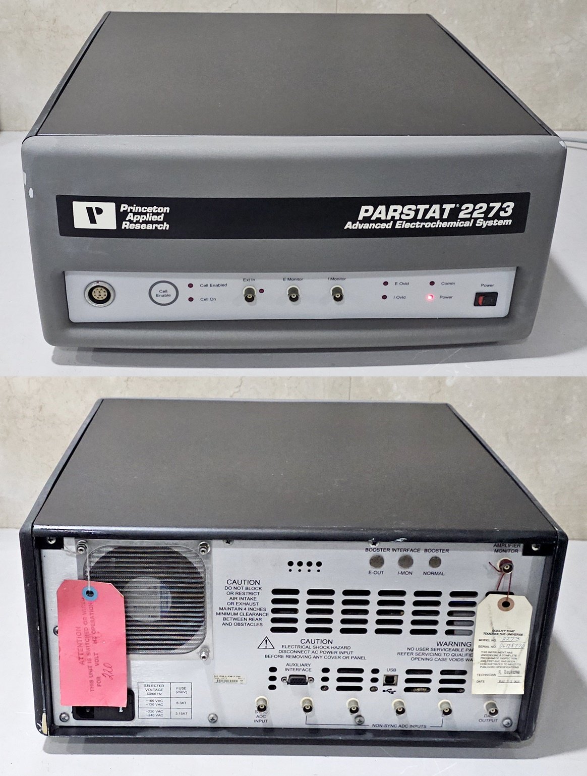 소리전자 - Princeton Applied Research - PARSTAT 2273