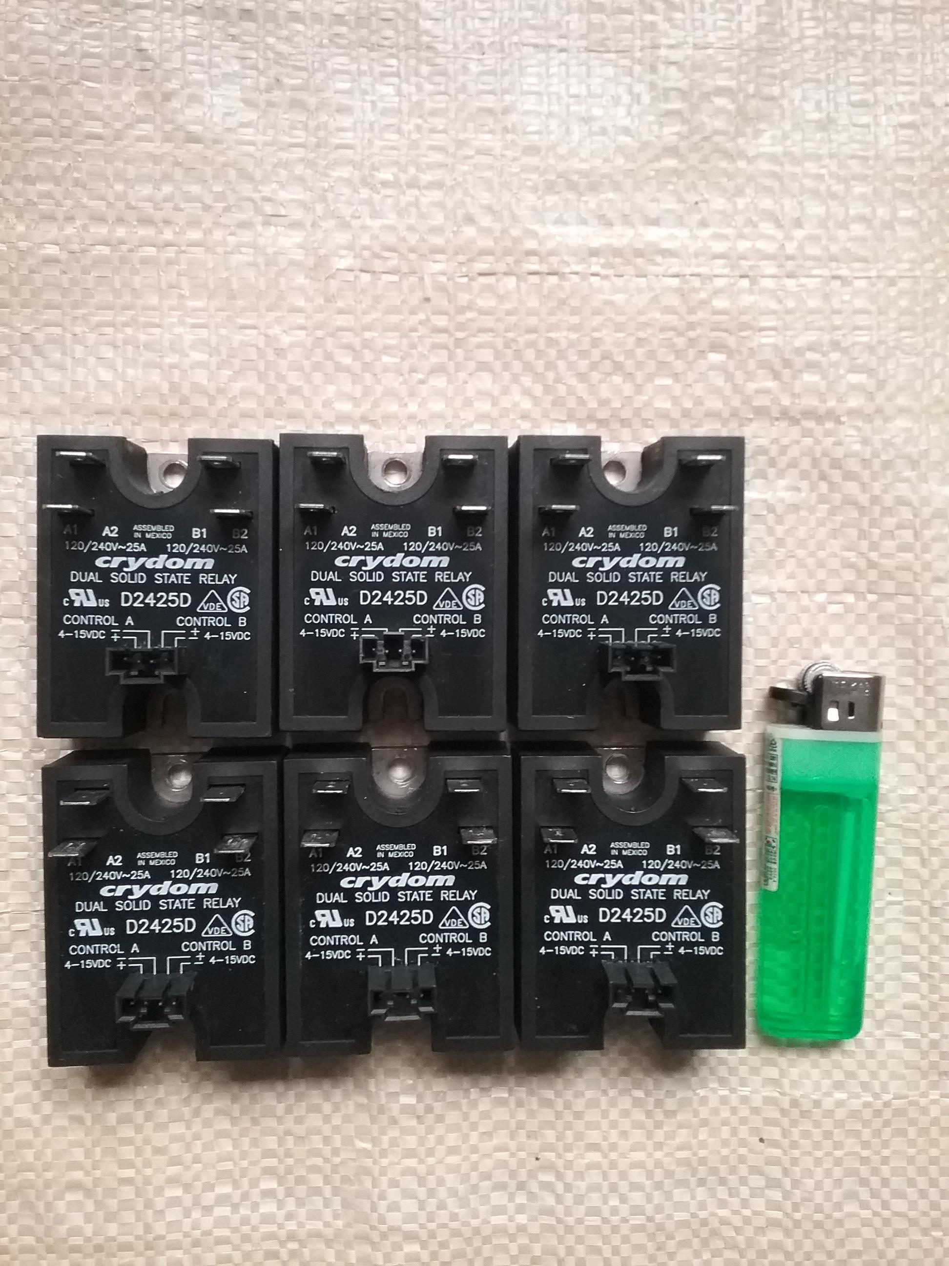 소리전자 - DUAL SOLID STATE RELAY 4-15VDC 120/240V~25A (crydom)