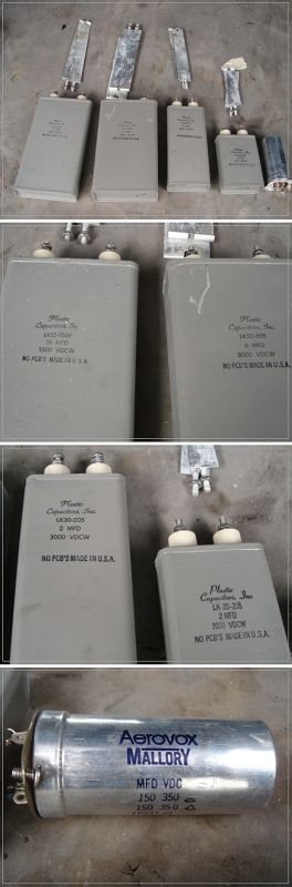 미제 대형 사각 콘덴서 여러가지 - 불용자재-장터 - 소리전자